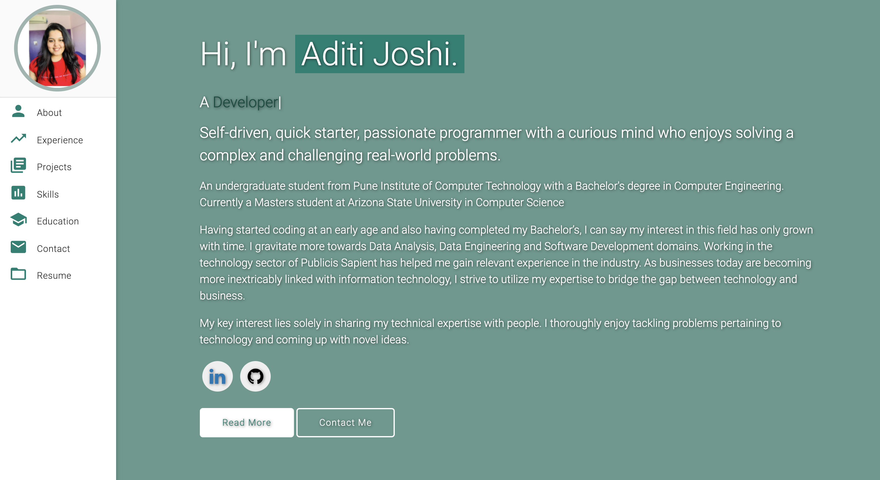 Aditi Joshi | Software Developer